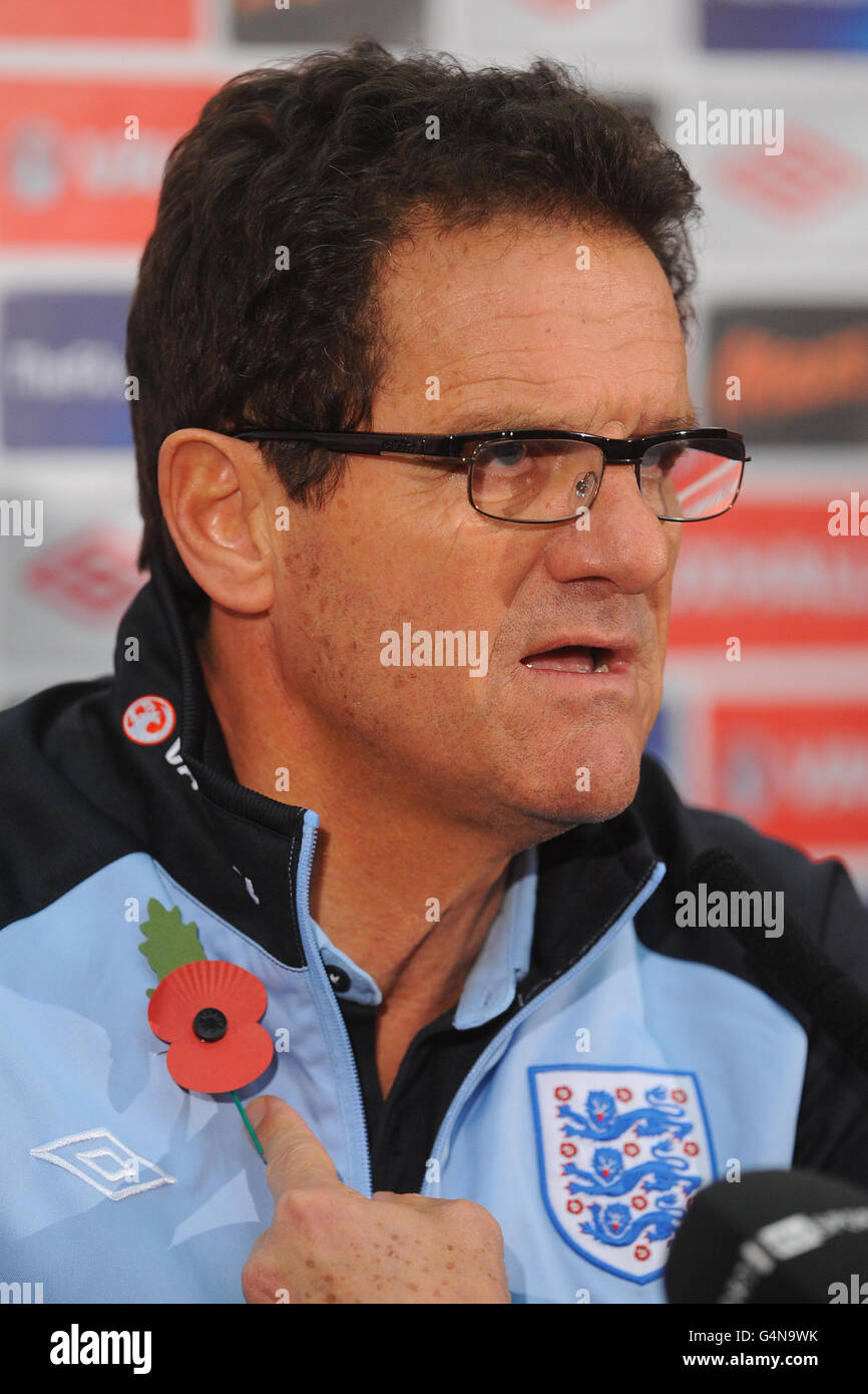 England manager fabio capello press conference wembley stadium hi-res ...