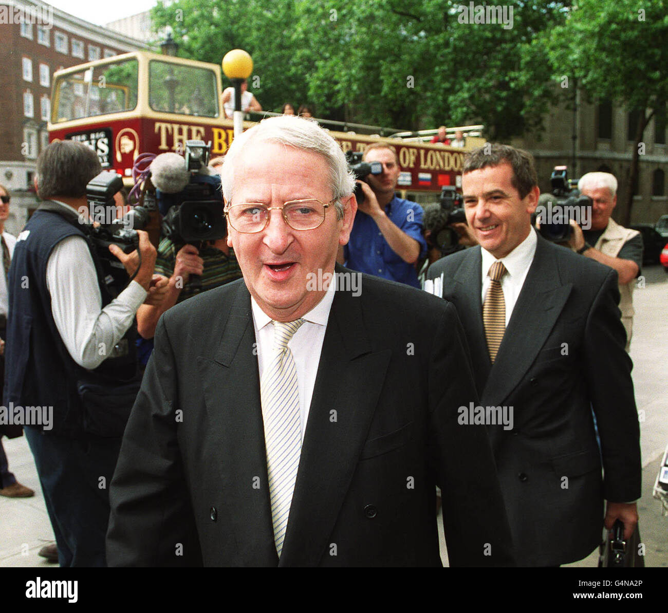 George carman qc arrives at the high court hi-res stock photography and ...