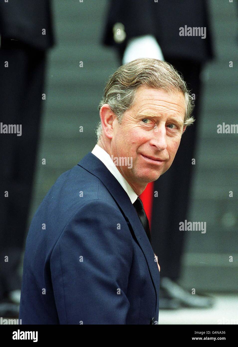 King hussein arrives london hi-res stock photography and images - Alamy