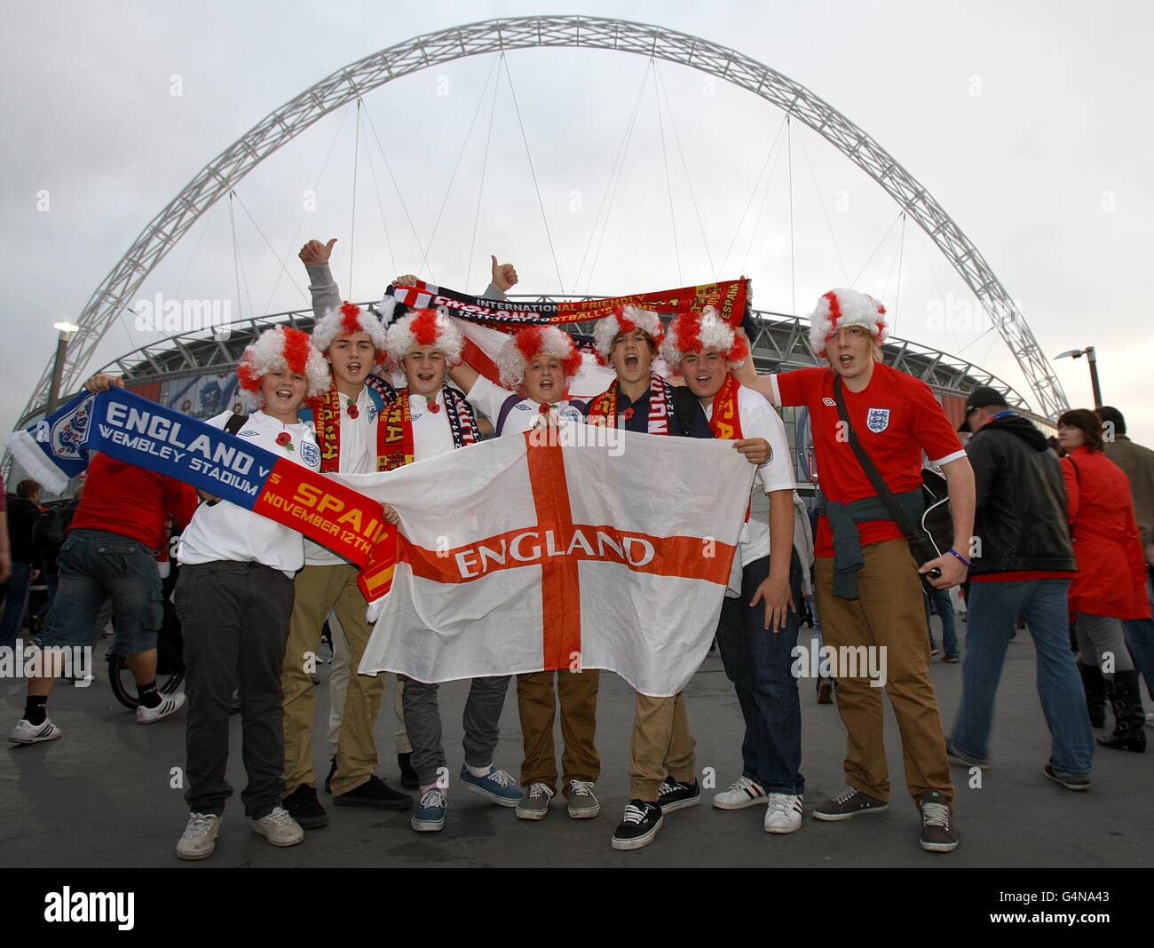 Soccer international friendly england v spain wembley stadium hi-res ...