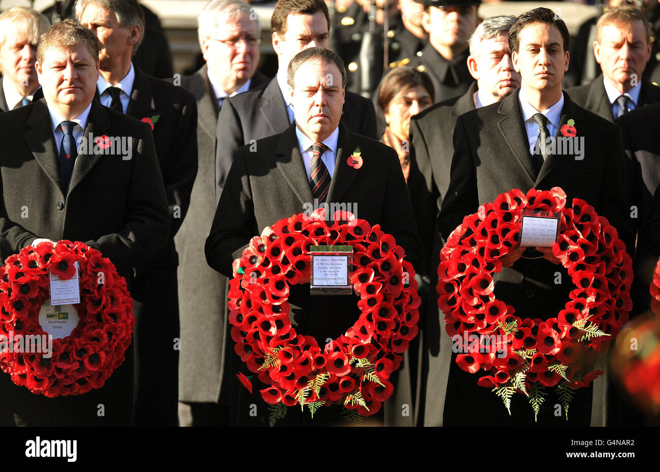 Central london during the annual remembrance day service hi-res stock ...
