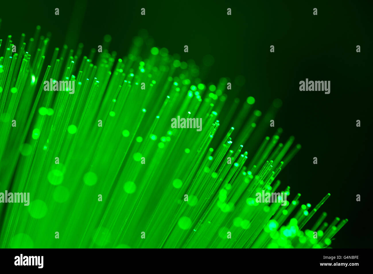 Close up on fiber optics - Shallow depth of field Stock Photo - Alamy