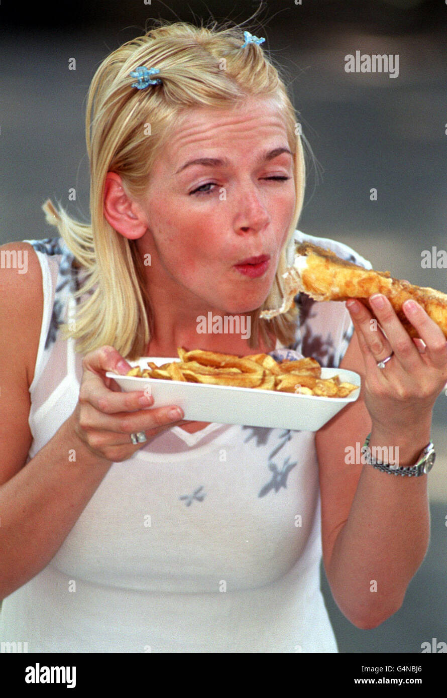 Disc Jockey (DJ) Zoe Ball became a full member of the Fish and Chip fan ...