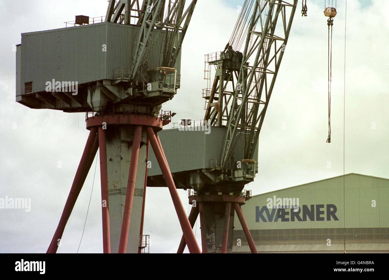 The Kvaerner Govan shipyard following in Glasgow, as talks were ...