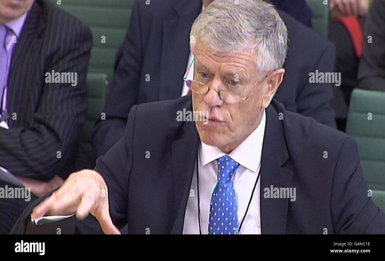 Former head of the UK Border Force Brodie Clark gives evidence to MPs investigating the row over ...