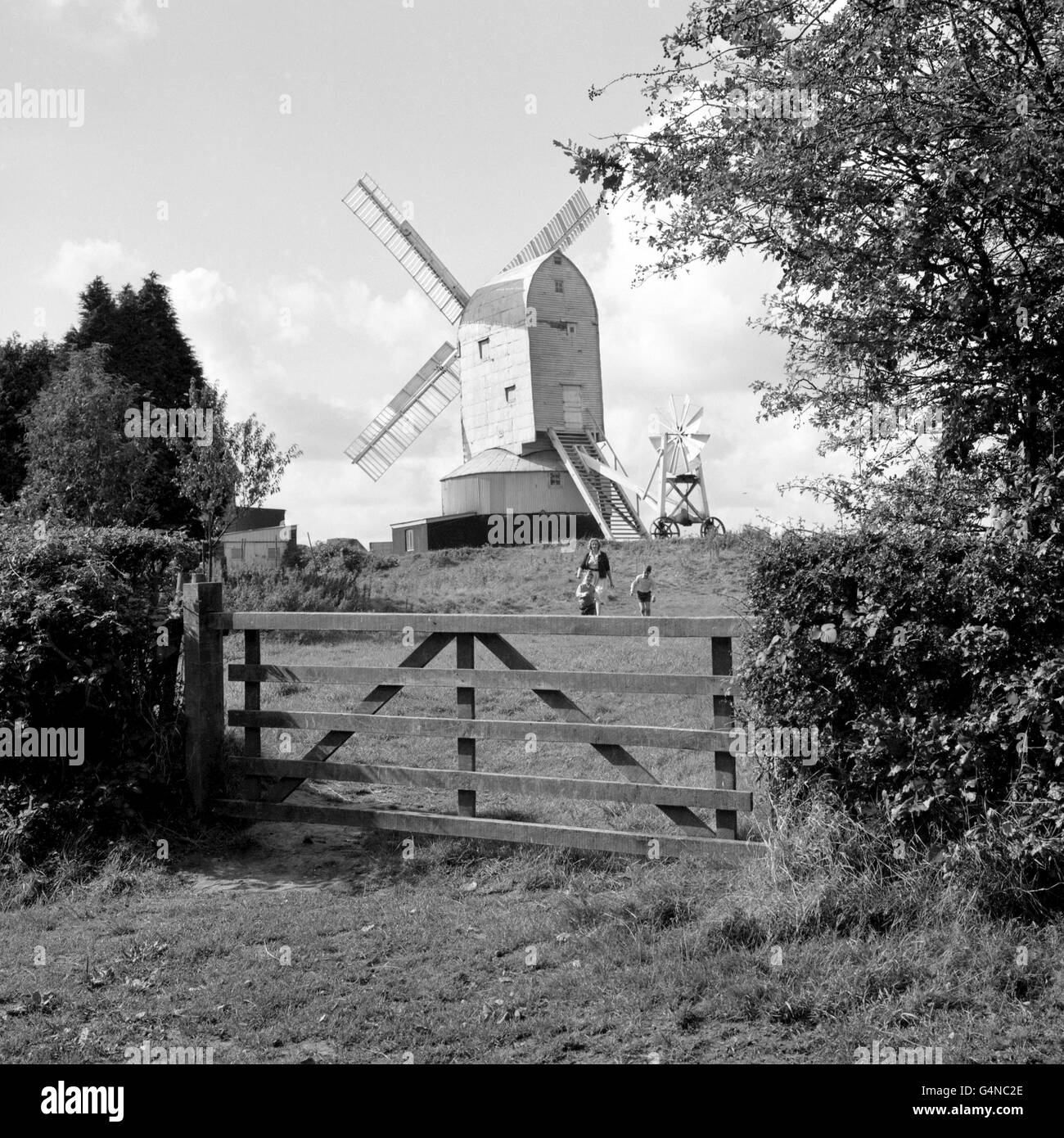 The 150 year old windmill at cross in hand hi-res stock photography and ...