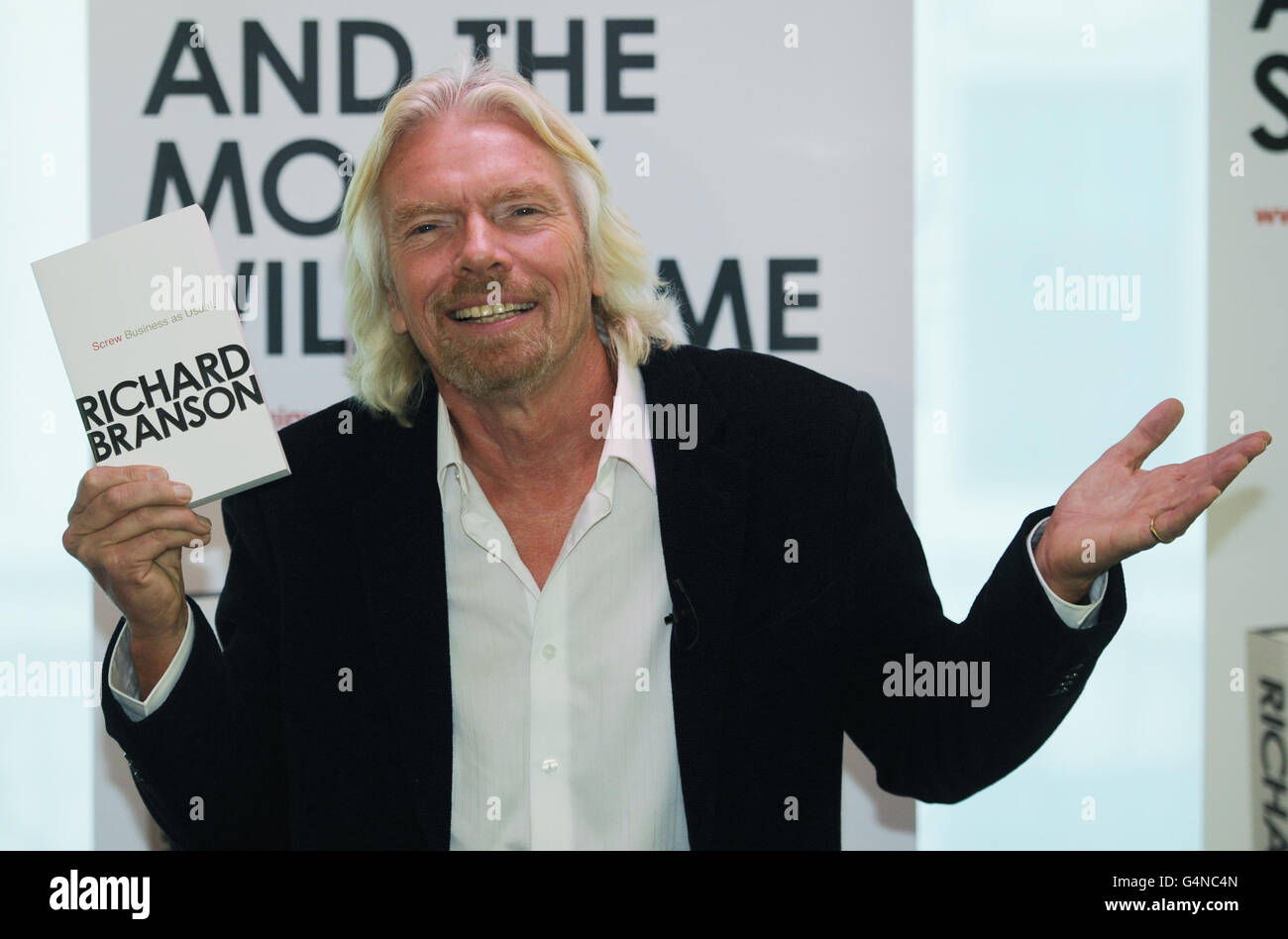 Sir Richard Branson book launch Stock Photo - Alamy