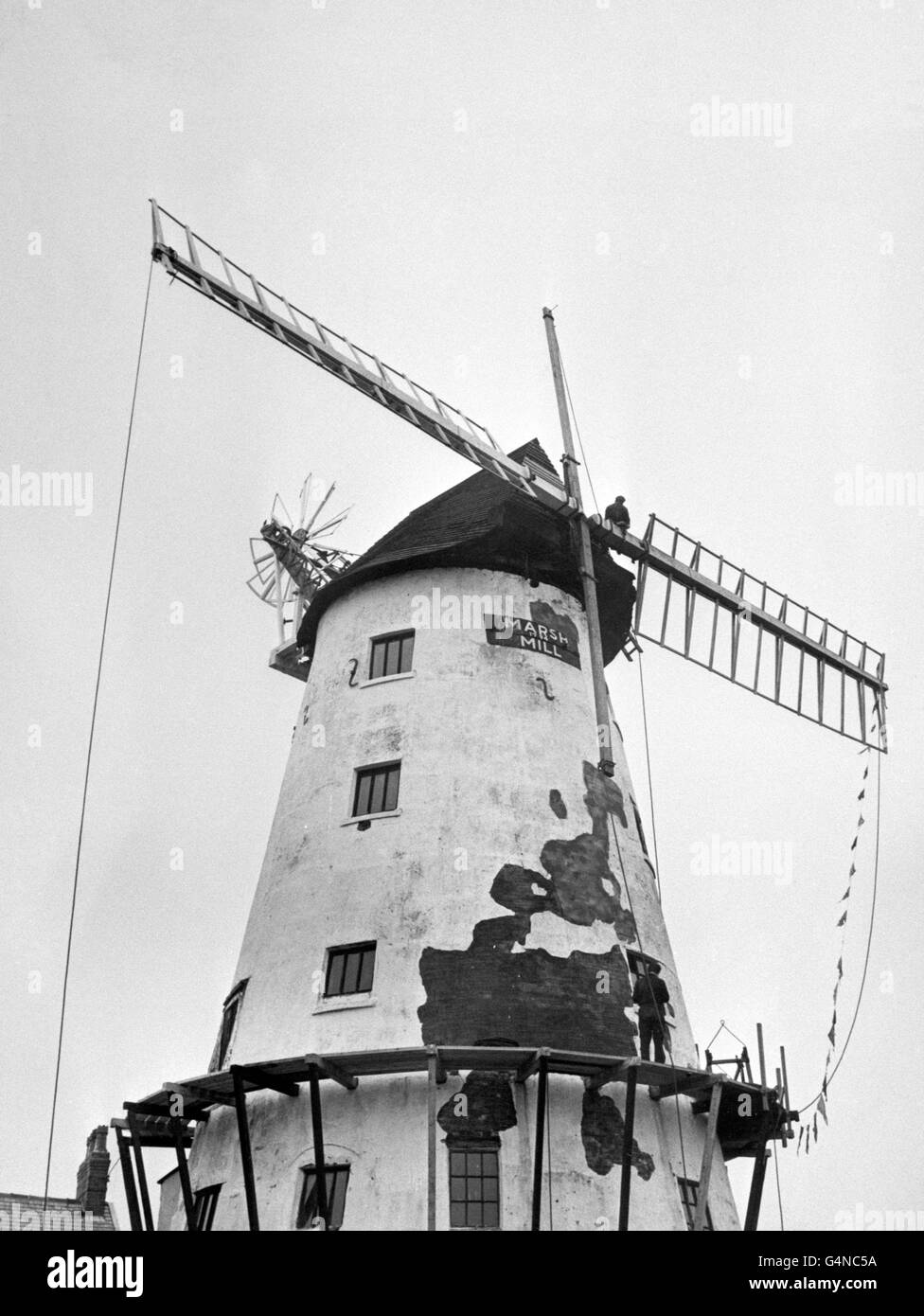 Marsh Mill, an old windmill dating from 1794, at Thornton-Cleveleys ...