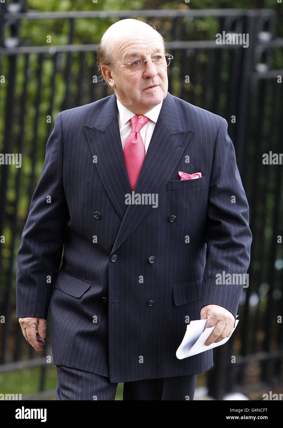 Richard Pitman arrives for the Memorial Service for Ginger McCain at ...