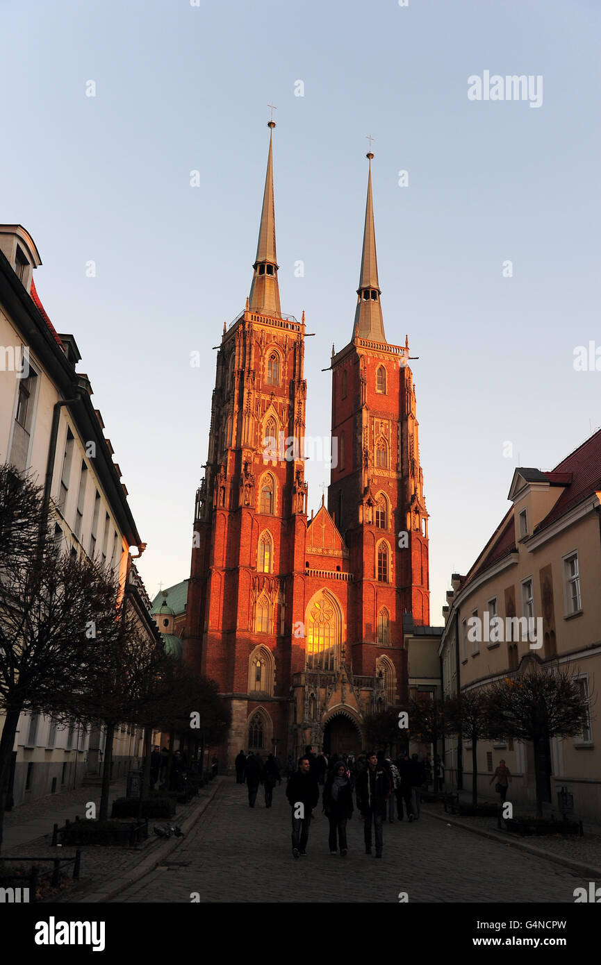 City Views - Wroclaw - Poland. Street view in Wroclaw including Wroclaw ...