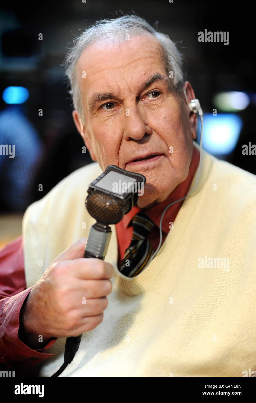 Broadcaster Tim Gudgin before his final broadcast at BBC Television ...