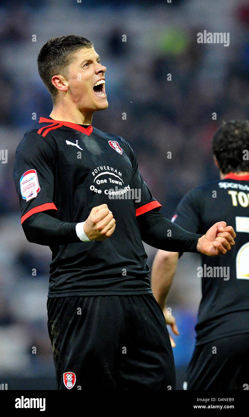 Rotherham United's Alex Revell celebrates scoring his team's second ...
