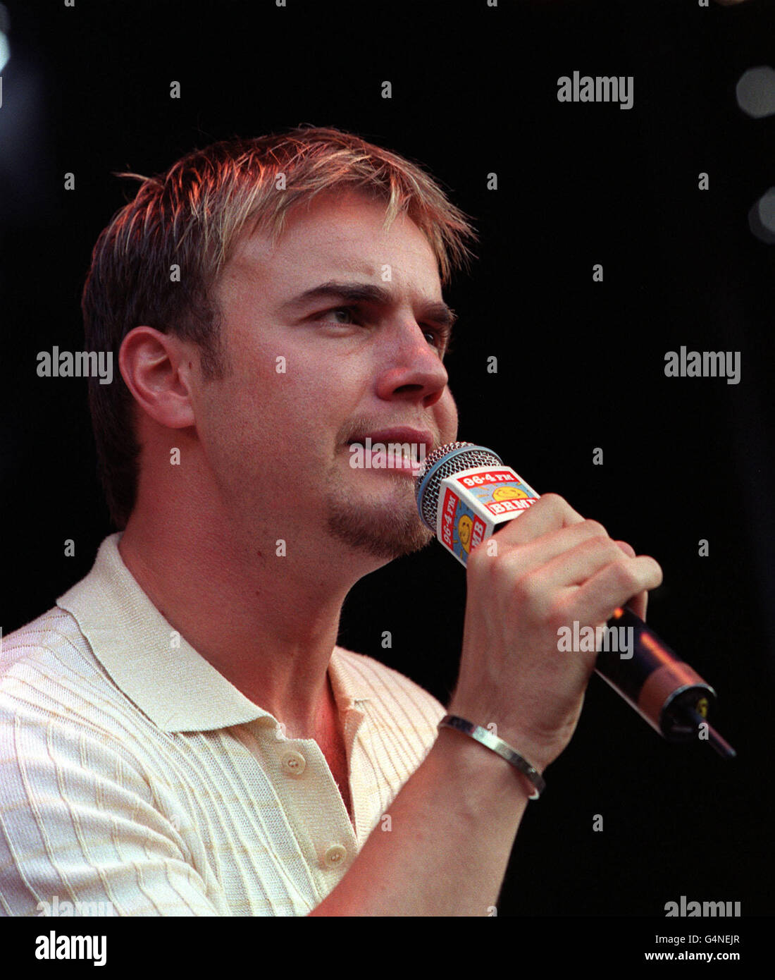 Singer and former member of the band Take That Gary Barlow on stage at ...