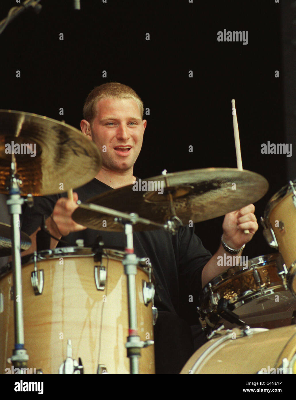 Portrait drums shaved head singing hi-res stock photography and images ...