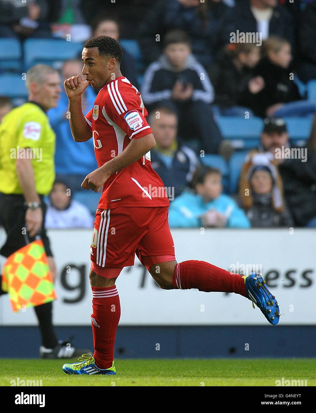 Bristol City's Nicky Maynard celebrates after he scores the opening ...
