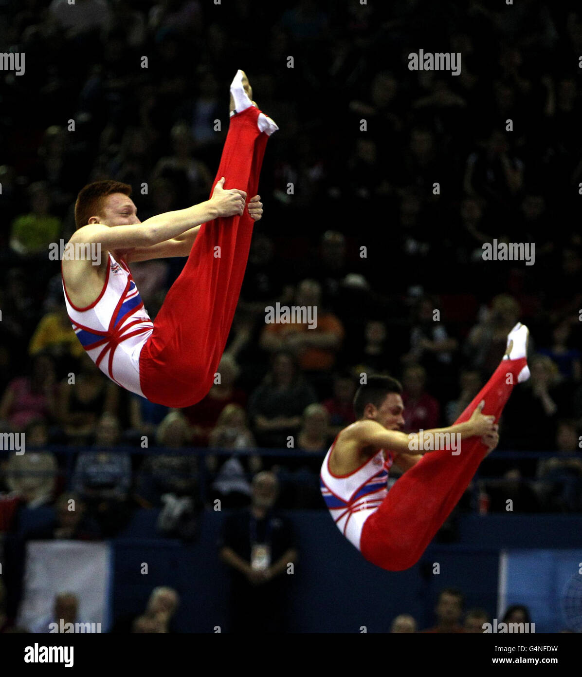 10001 gymnastics worlds full length midair mangrr hi-res stock ...