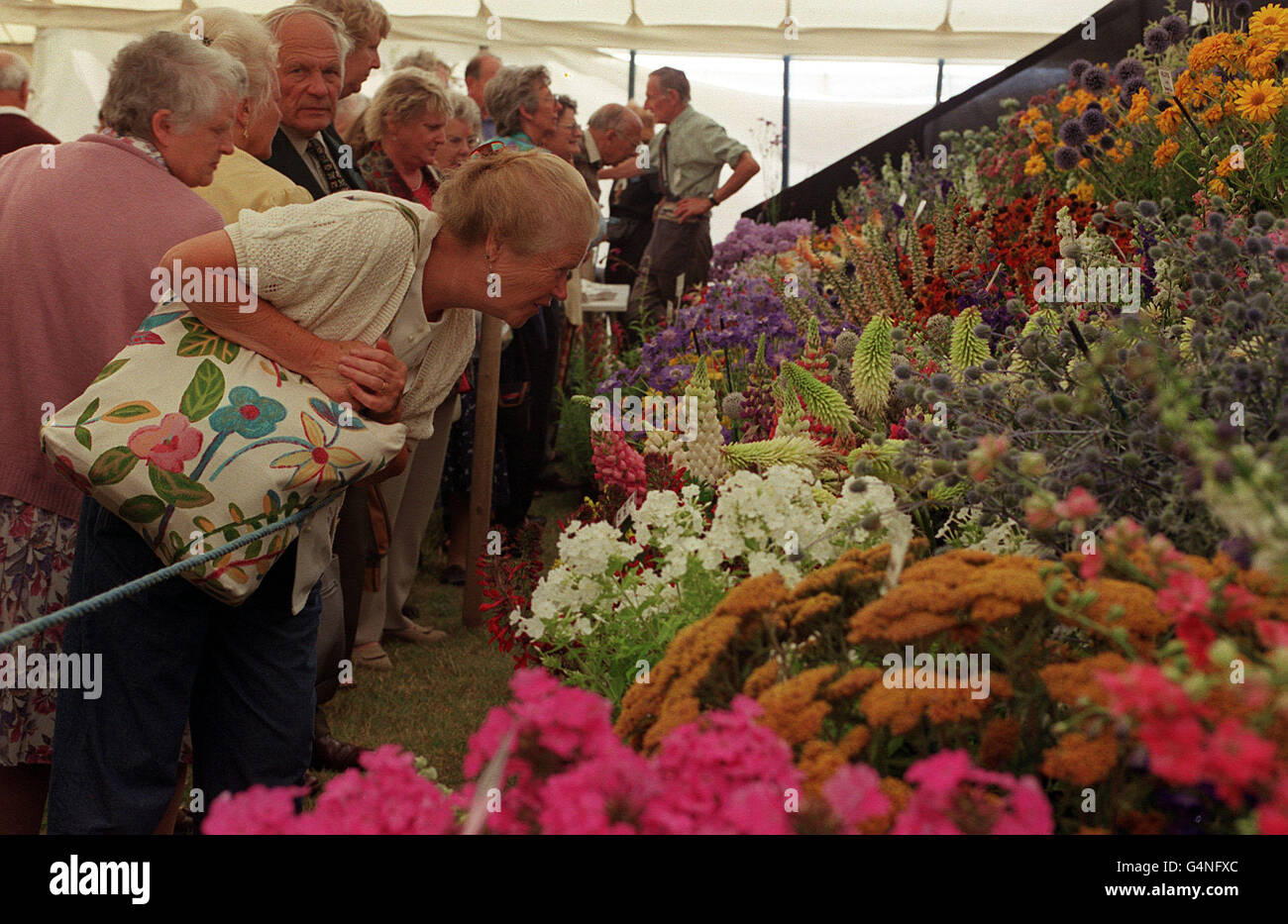 Visitors at the Sandringham Flower Show Stock Photo - Alamy
