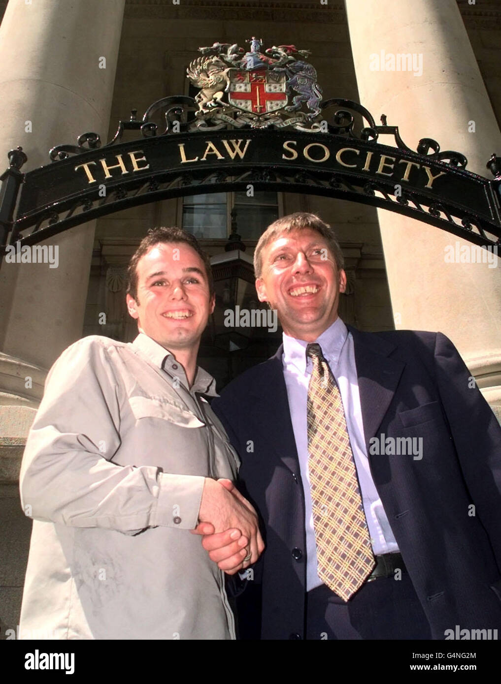 Sprinter dougie walker 26 shakes hands with david moorcroft r hi-res ...
