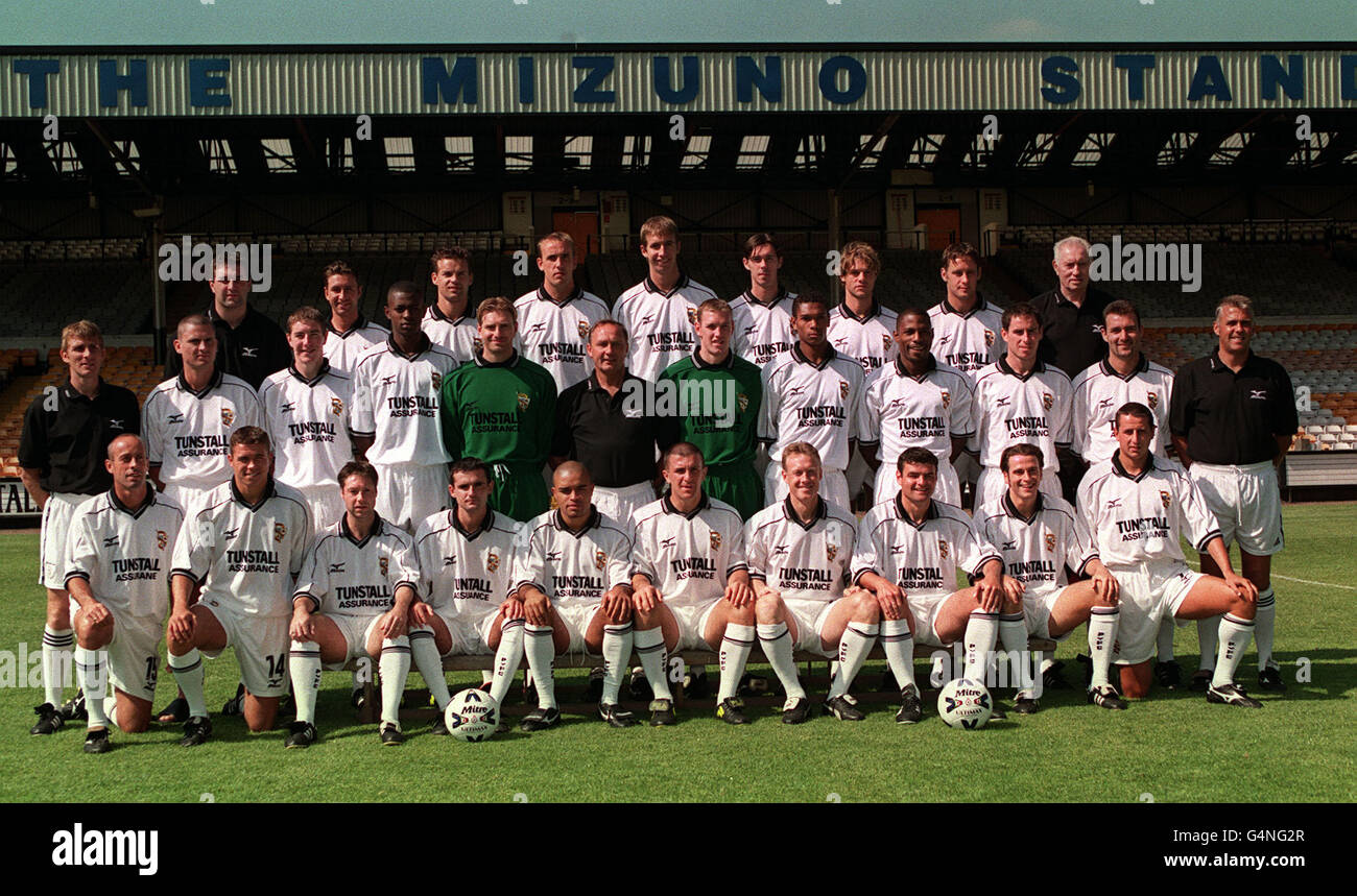Port Vale Football team, at their Vale Park Stadium, Stoke on Trent ...