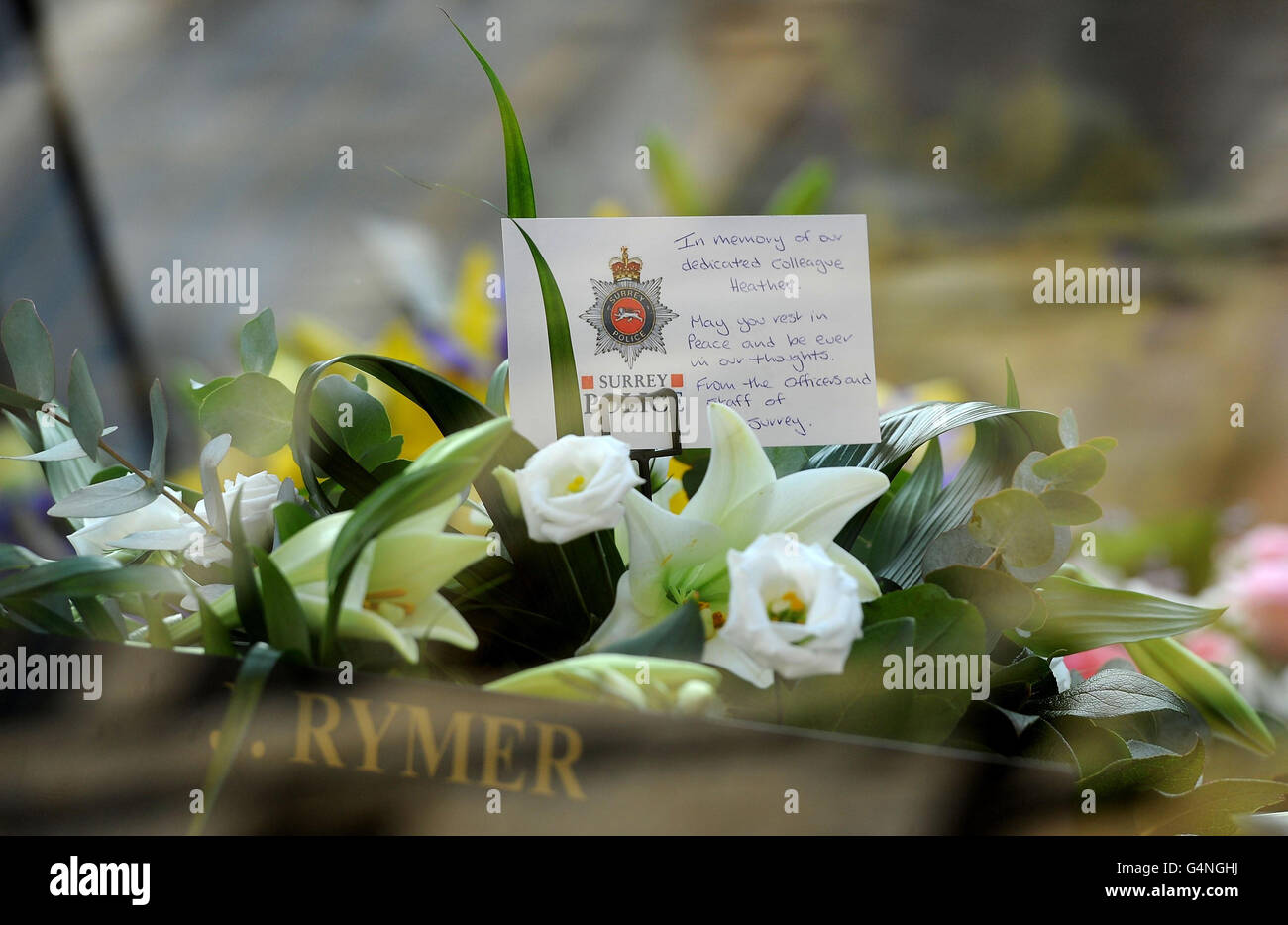 Heather Cooper funeral Stock Photo - Alamy