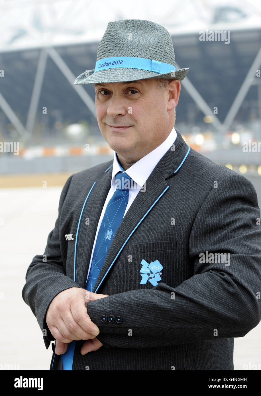John Askew wearing technical officer's uniform during the photocall at ...