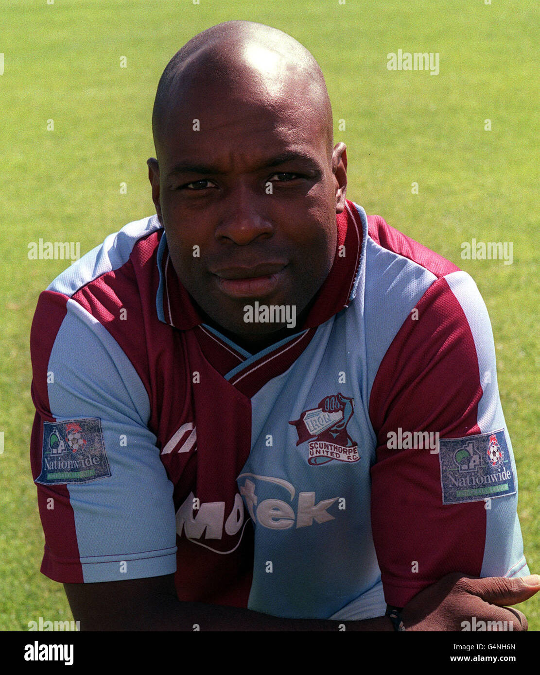 Footballer John Gale who plays for second division team Scunthorpe ...