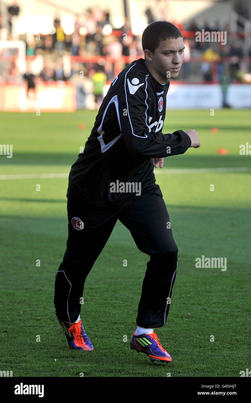 Charlton Athletic's Hogan Ephraim during pre-match training Stock Photo ...