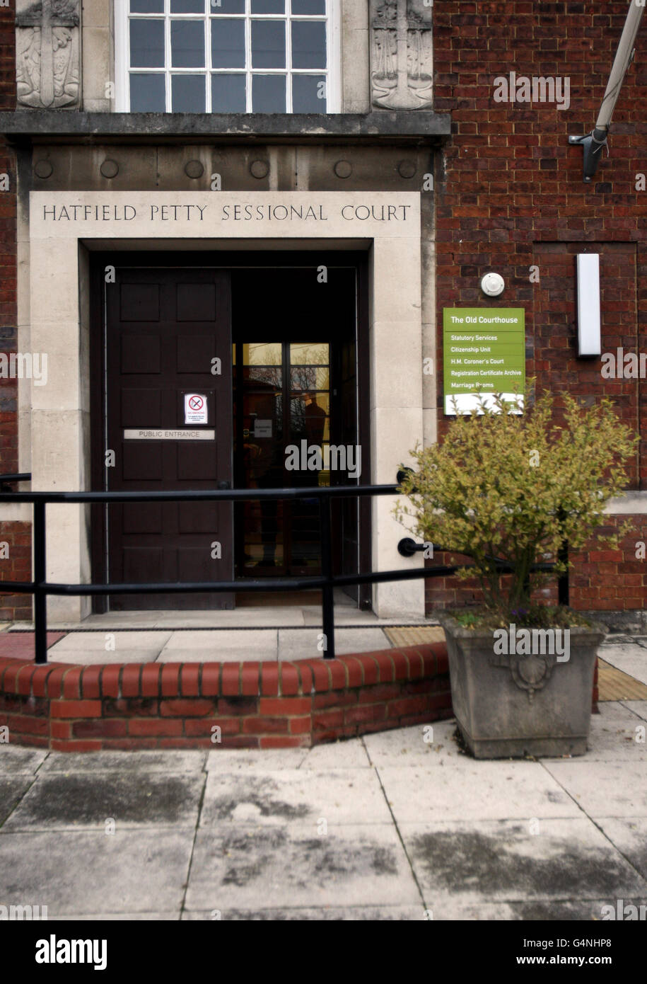 General view of Hatfield Old Court House in the centre of the town in ...