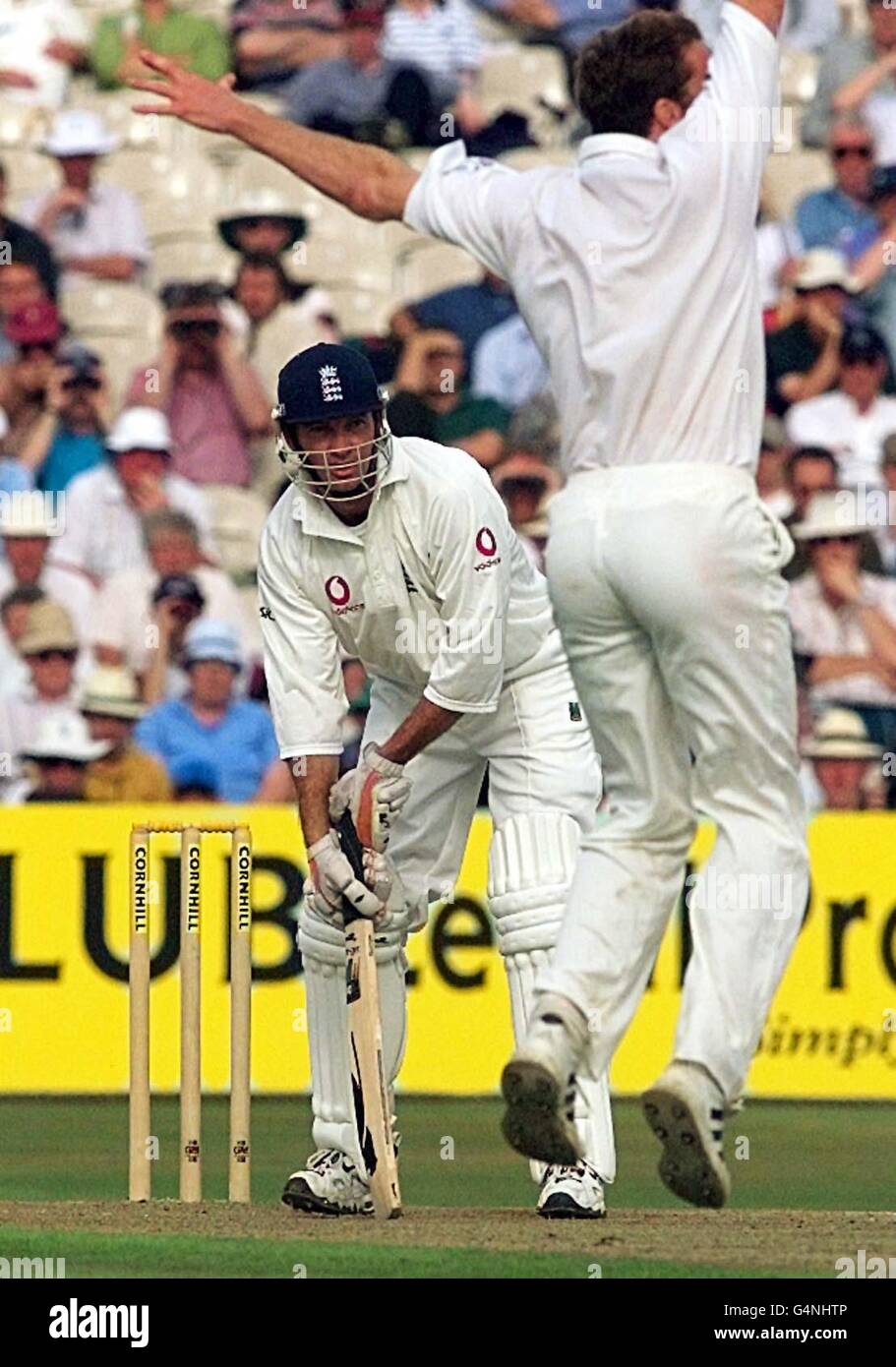 Cricket/Eng v NZ/Hick out Stock Photo - Alamy