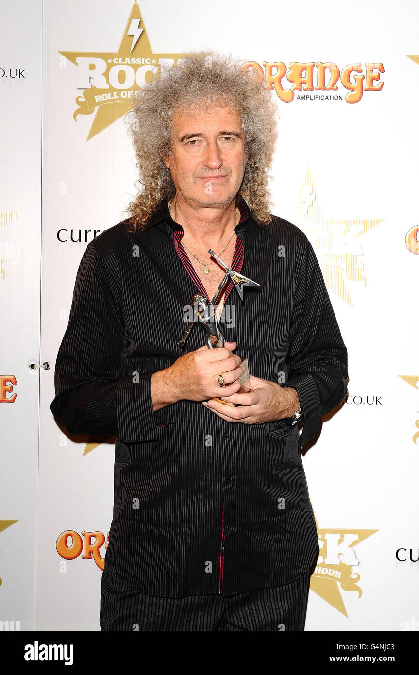 Brian May of Queen win the Re-issue of the Year award at the Classic ...