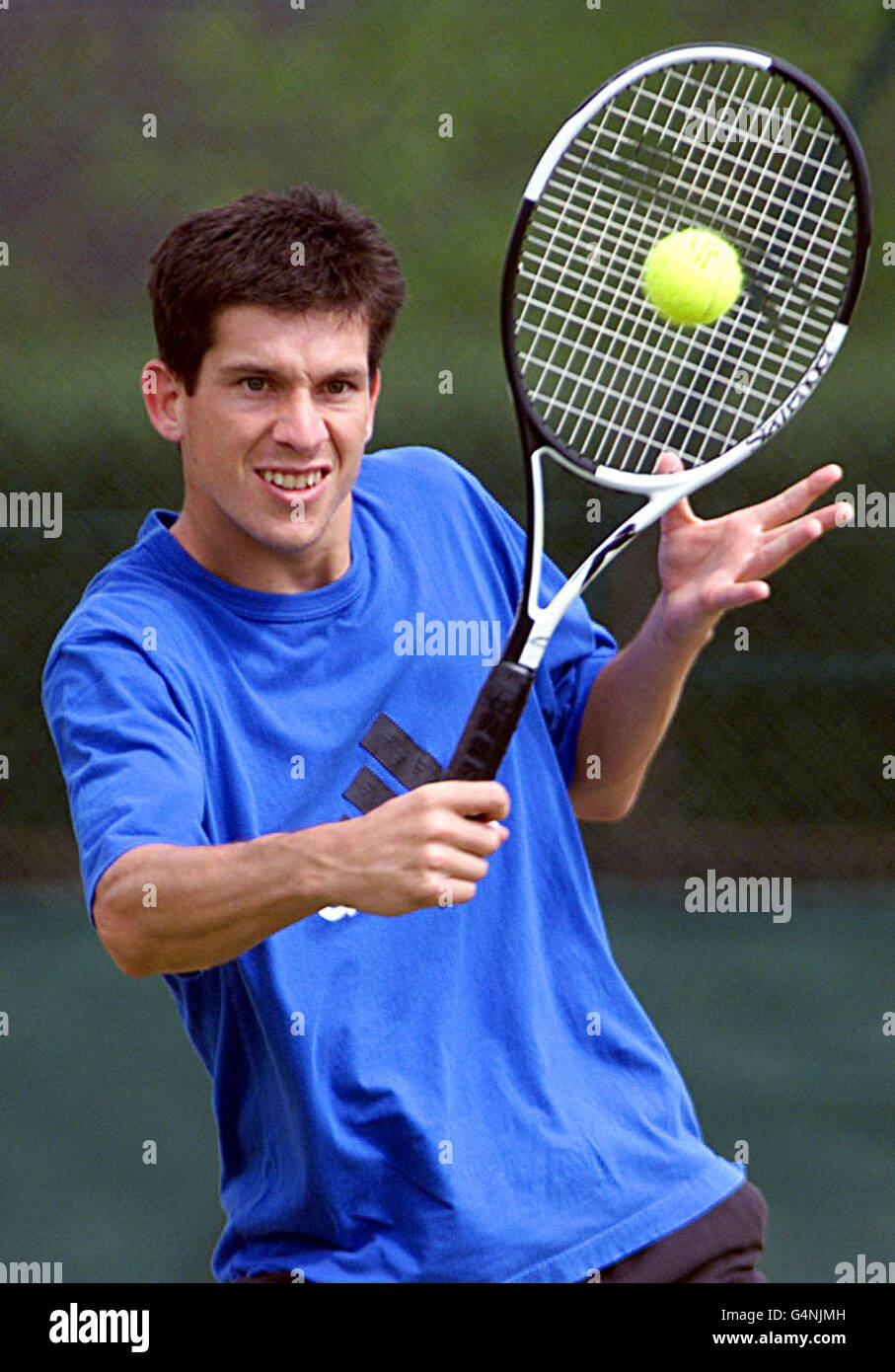 TENNIS / Henman practice Stock Photo - Alamy