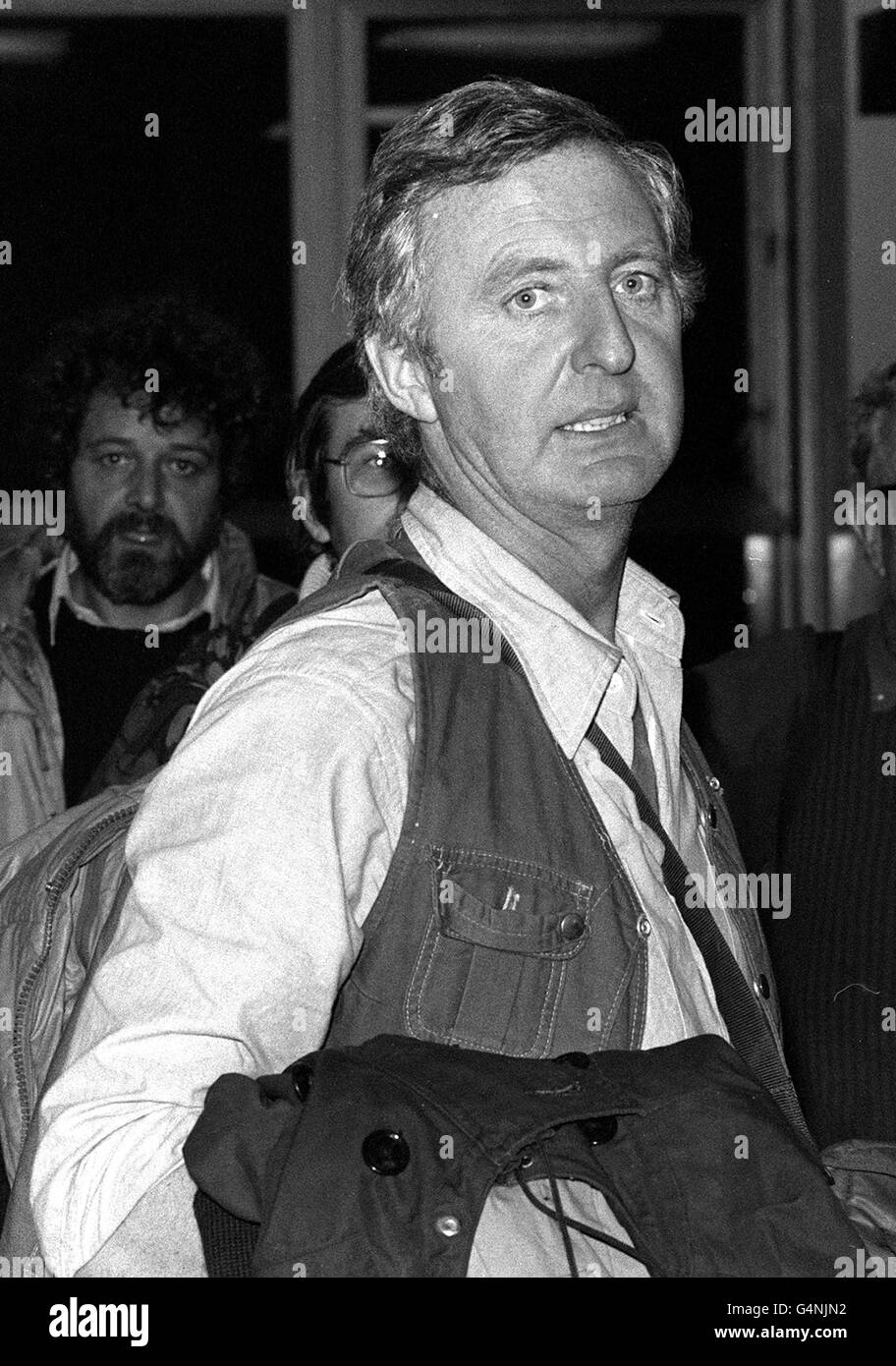 An undated photograph of TV reporter Michael Nicholson at London's ...