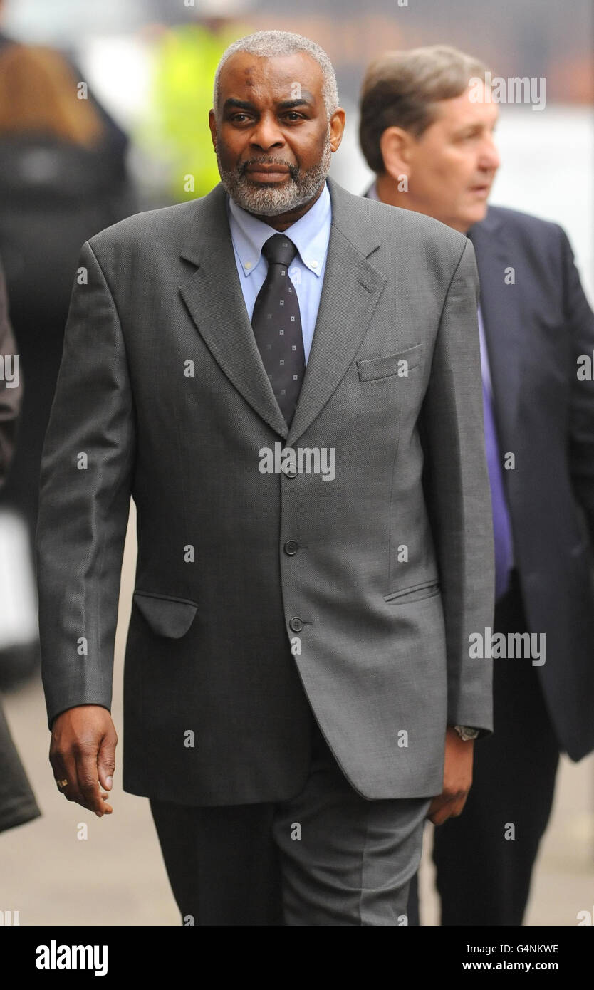 Neville Lawrence, the father of Stephen Lawrence, arrives at the Old ...