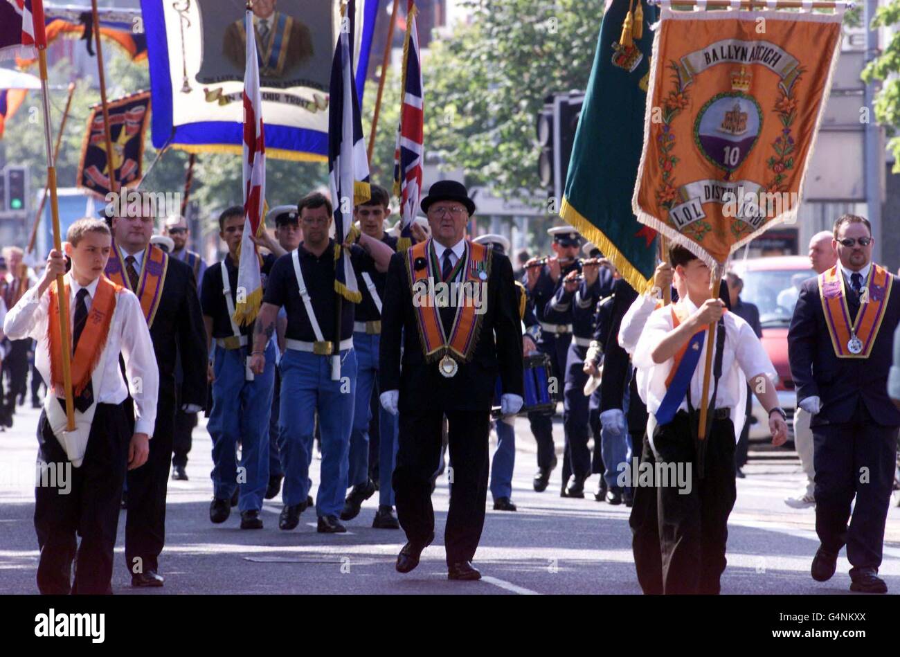 Ulster/Orange men/ March Stock Photo - Alamy