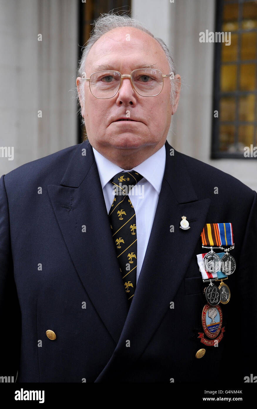 David Harman, 75, from Hemel Hempstead, a war veteran stands outside ...