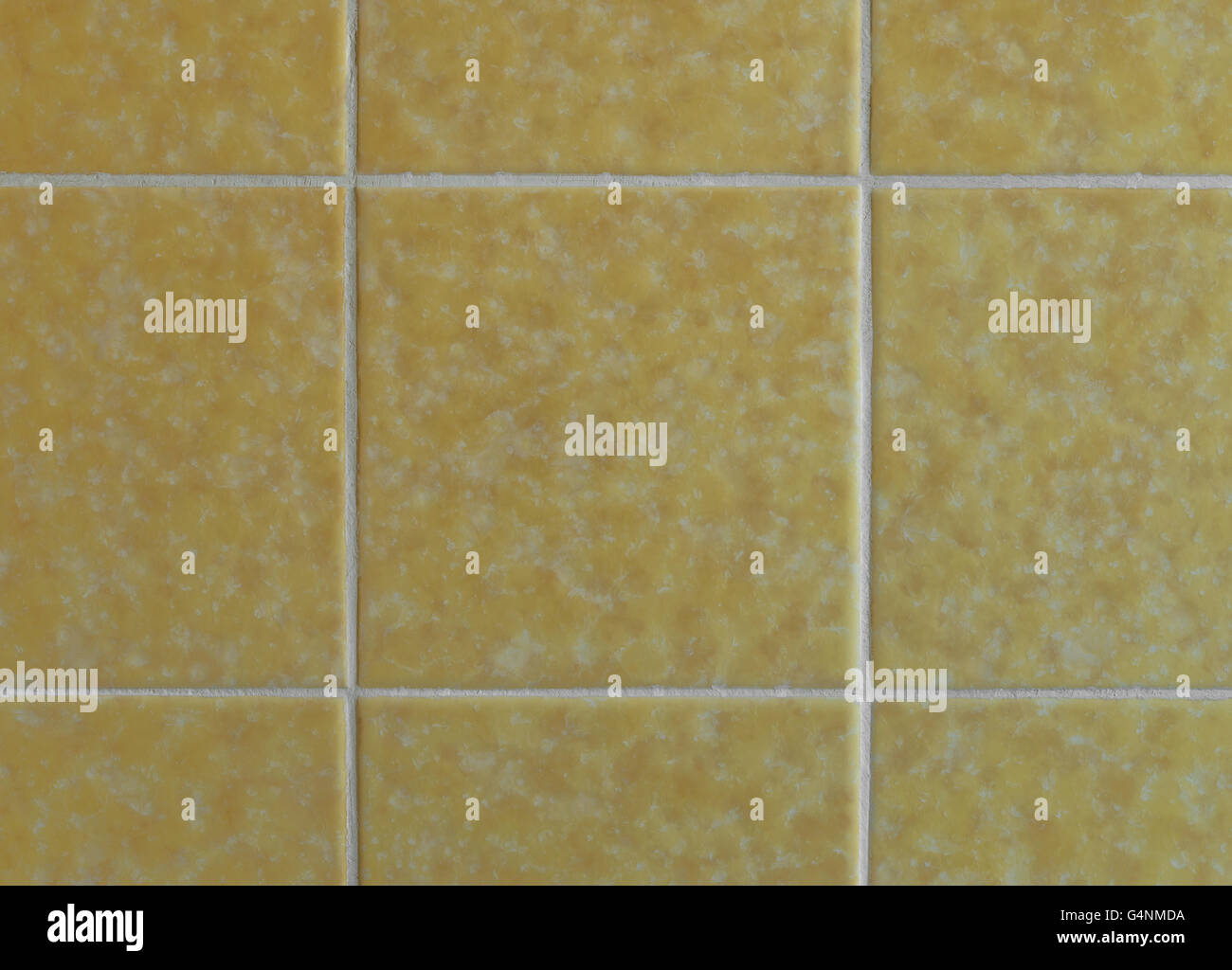 Nostalgic yellow wall tiles from the seventies Stock Photo - Alamy