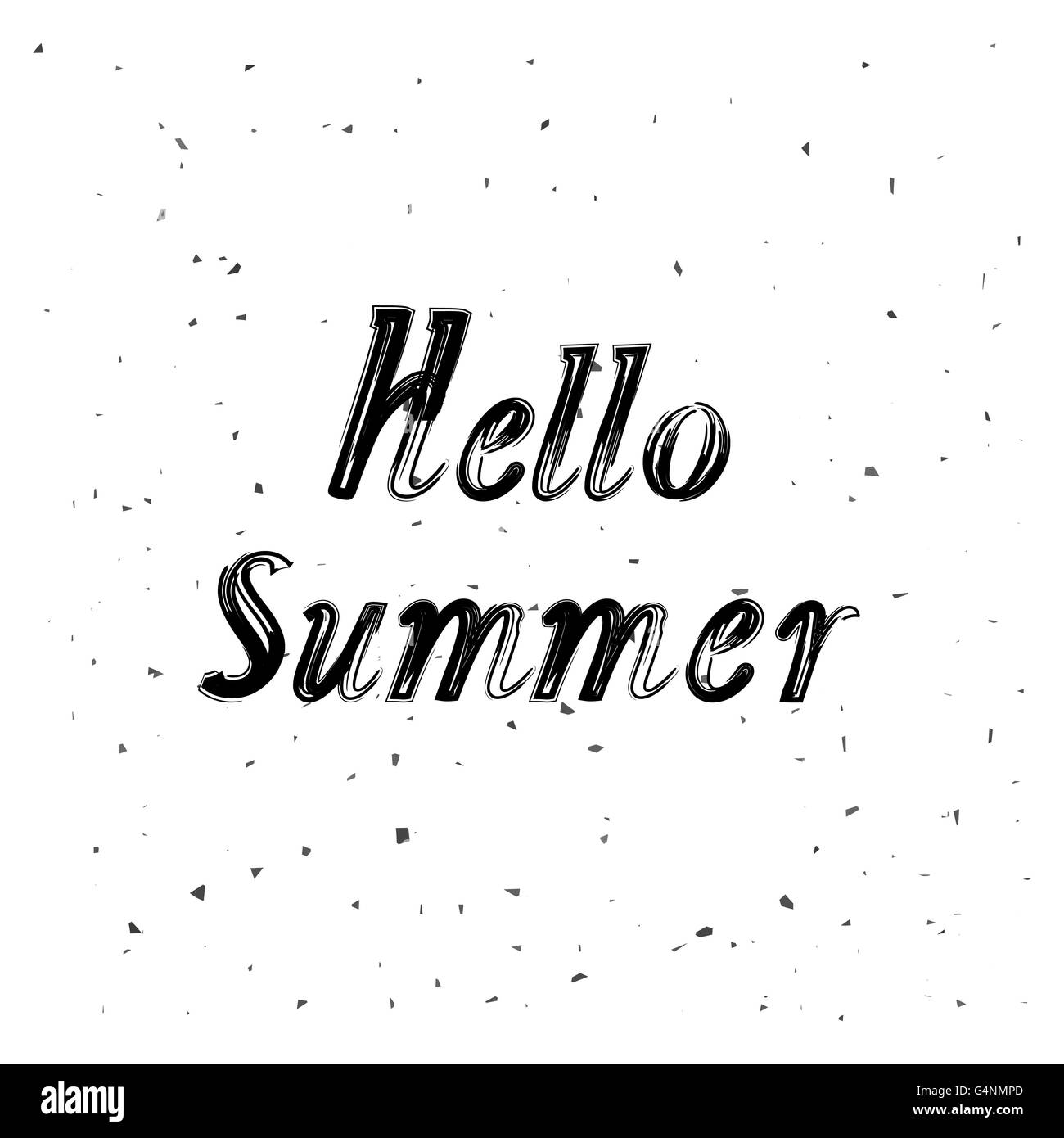 Calligraphic writing hello Cut Out Stock Images & Pictures - Alamy