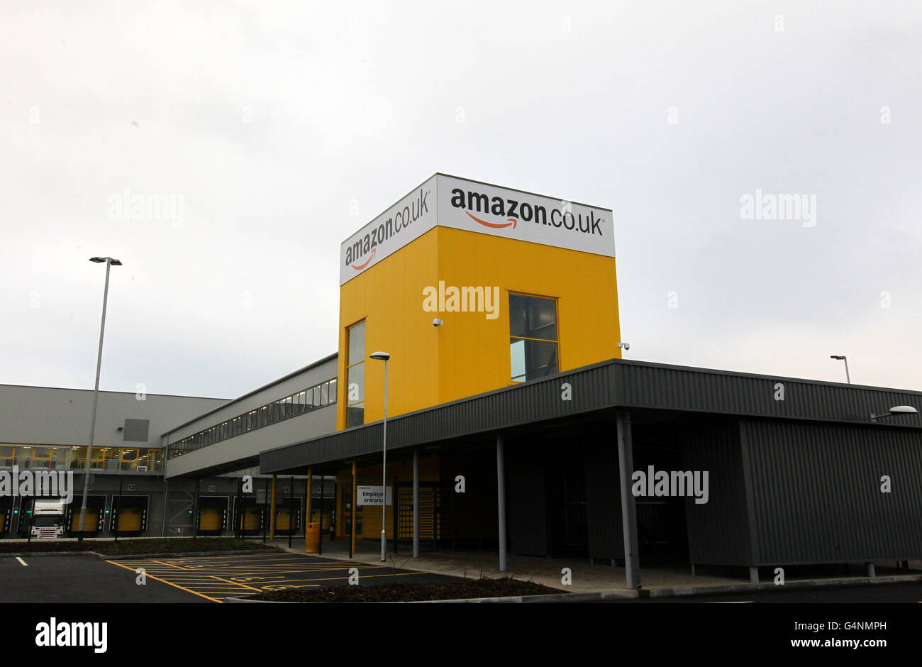 Generic pictures from inside Amazon new fulfilment centre. The ...