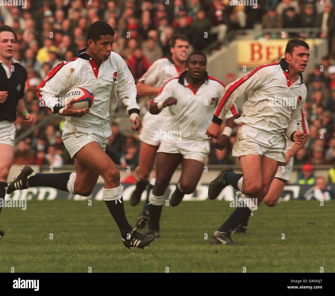 5 NATIONS RUGBY UNION. JEREMY GUSCOTT, ENGLAND ENG v SCOT Stock Photo ...