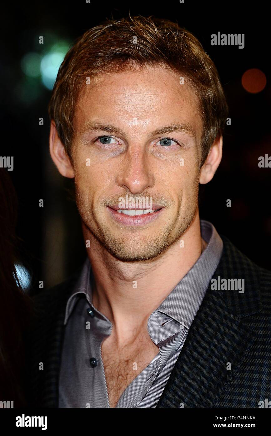 Jenson Button arriving for the UK premiere of The Twilight Saga ...