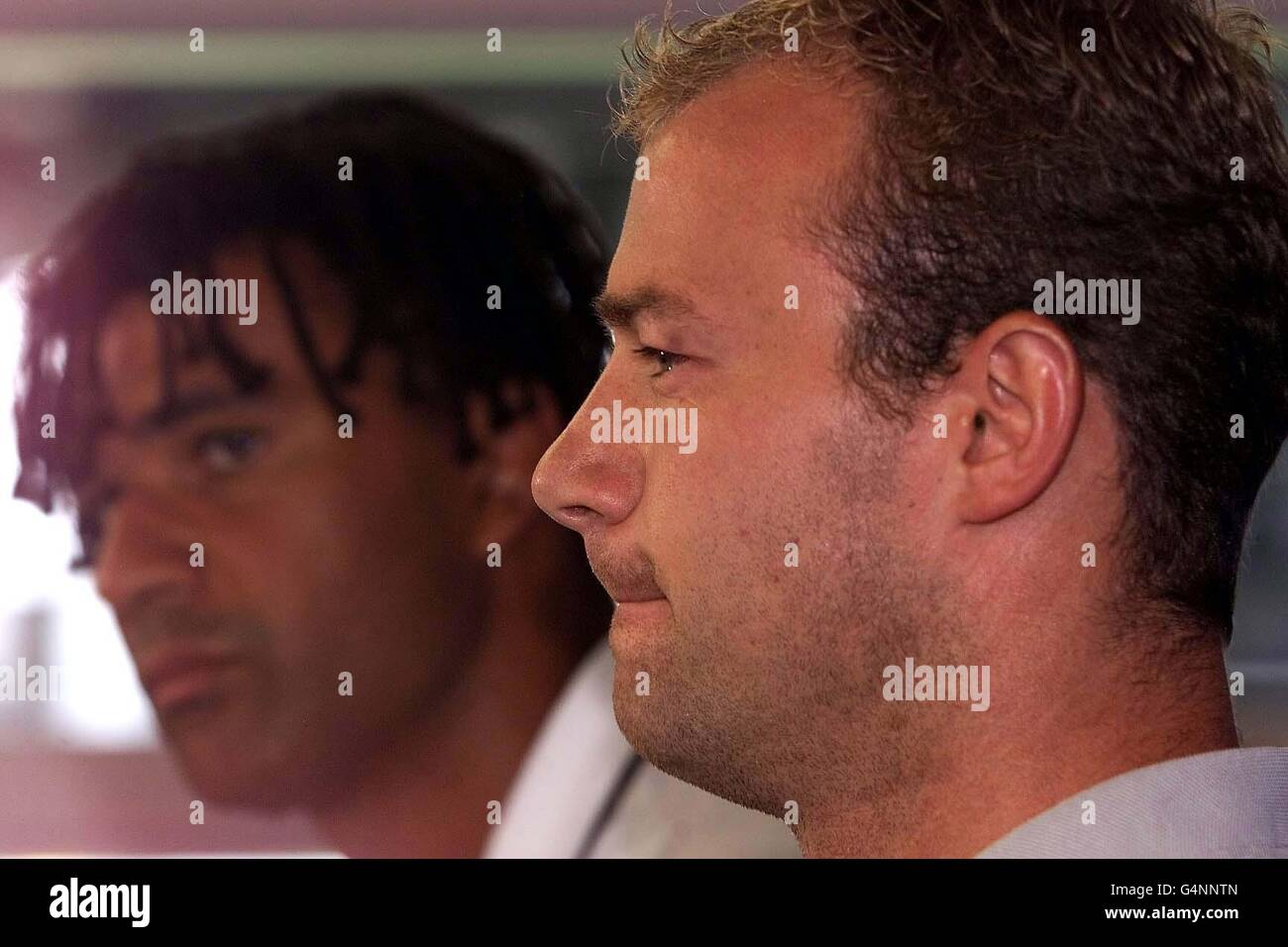 Newcastle united soccer manager ruud gullit left and alan shearer hi ...