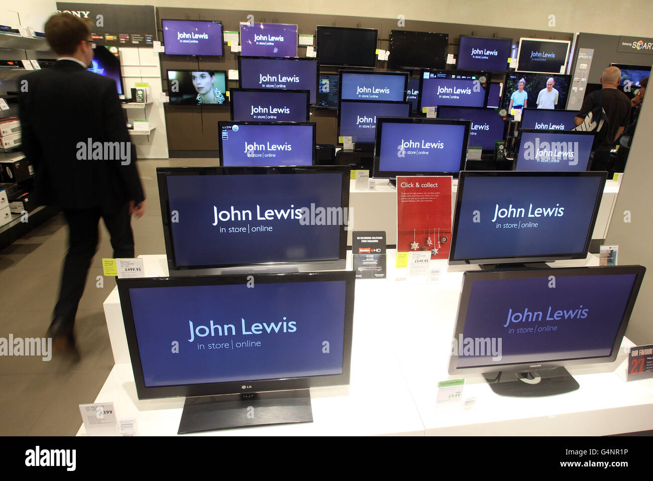 GV's from inside the John Lewis store in Westfield Stratford Stock ...