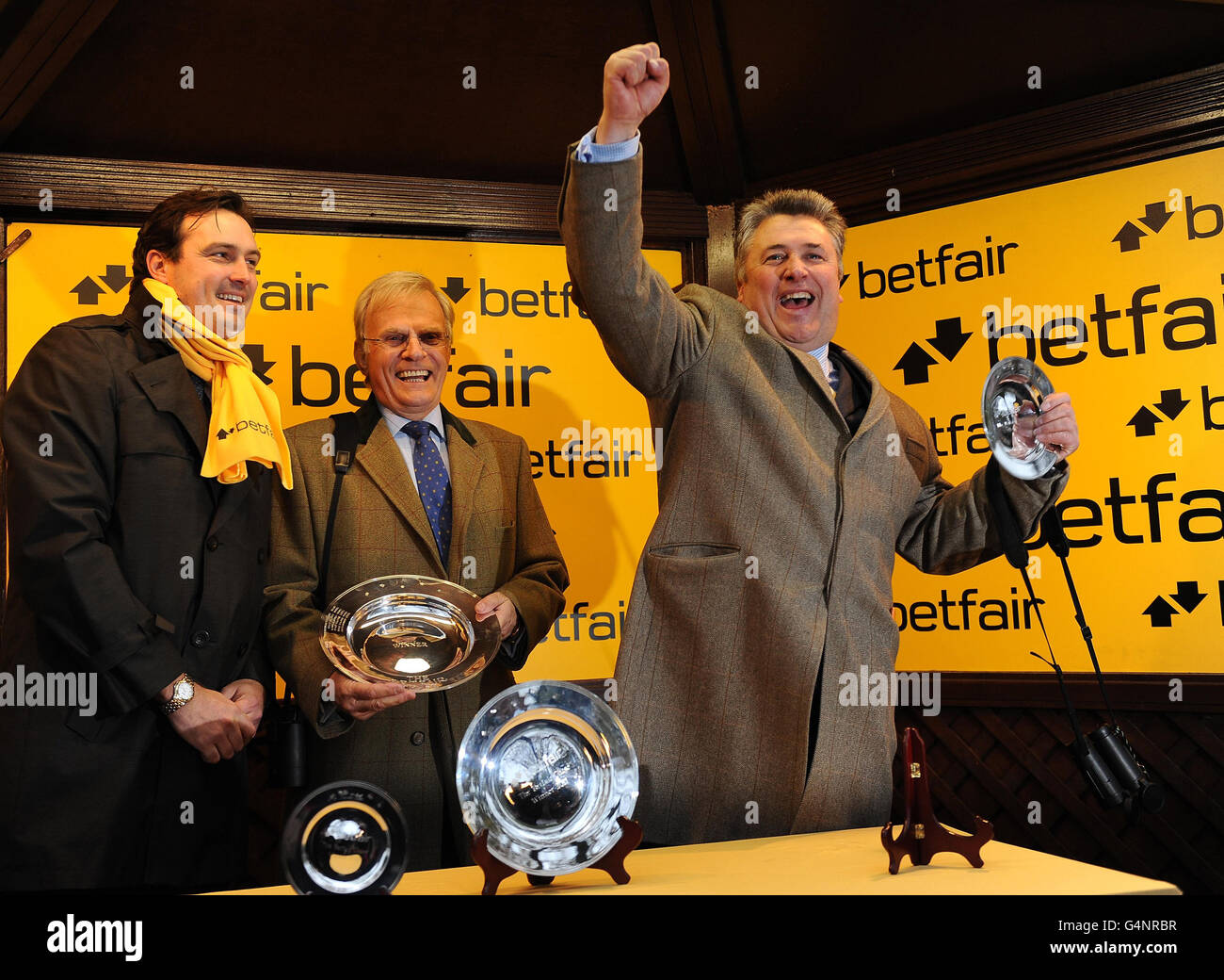 Horse racing betfair chase raceday haydock park racecourse hi-res stock ...