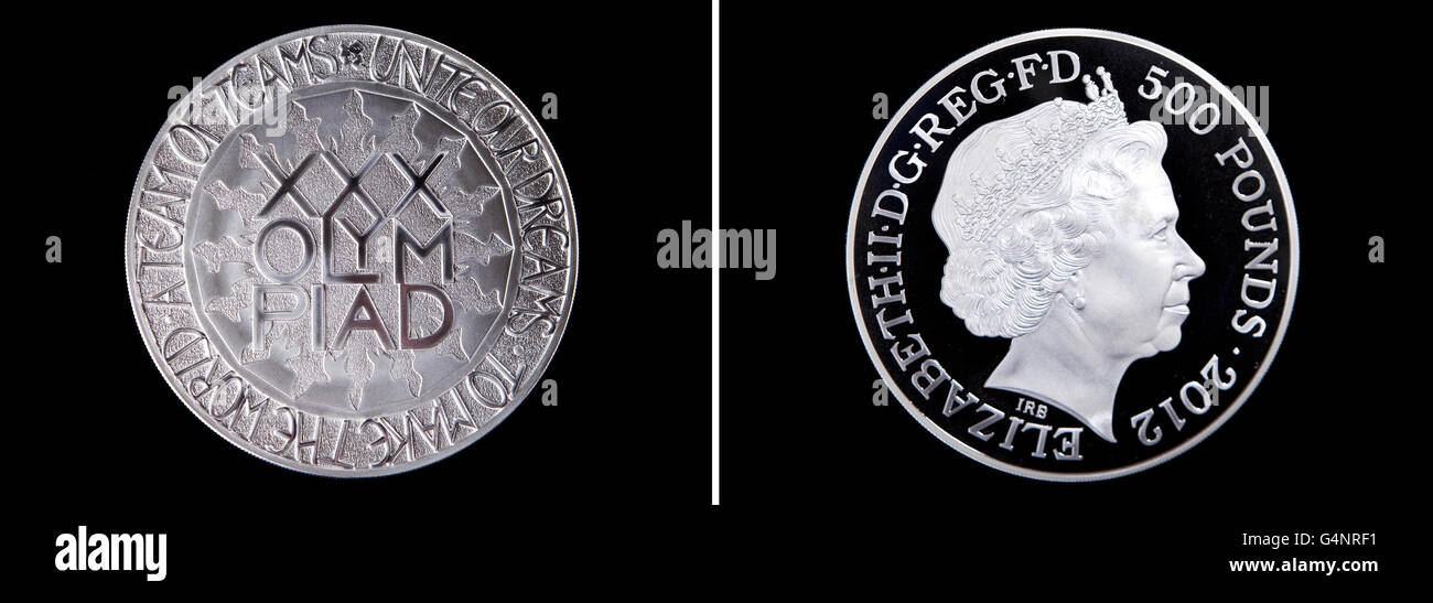 The uks first olympic kilo coin hi-res stock photography and images - Alamy