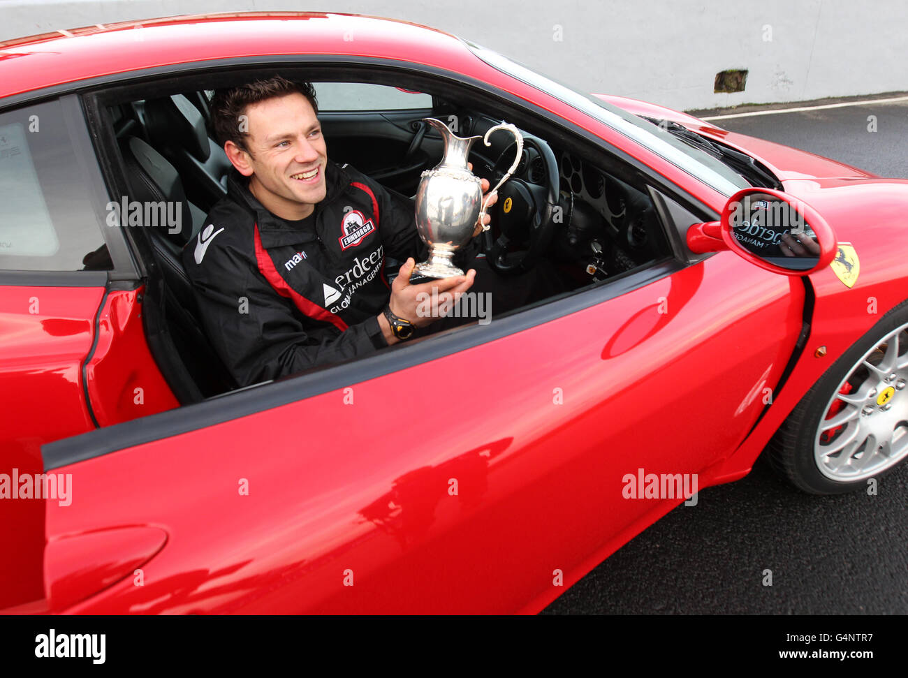 Edinburgh Rugby's Nick De Luca during the 1872 Cup Launch at Knockhill ...