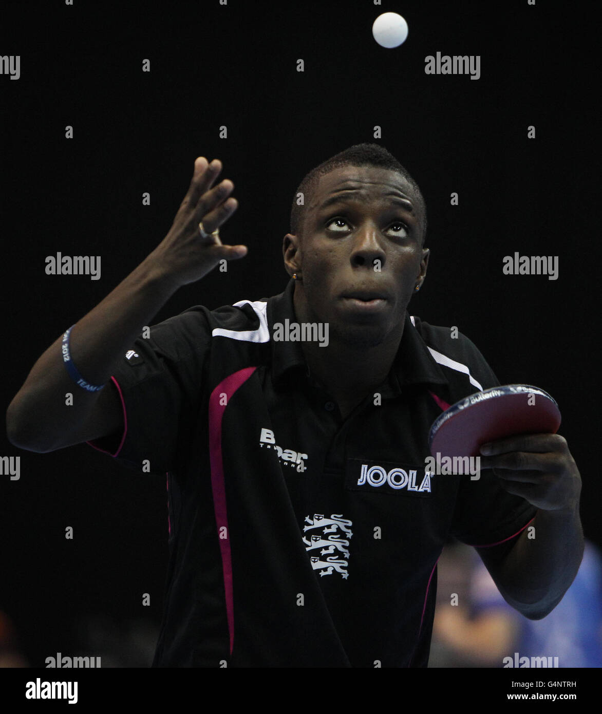 Great Britain player Darius Knight during his game against Tzu-Hsiang ...