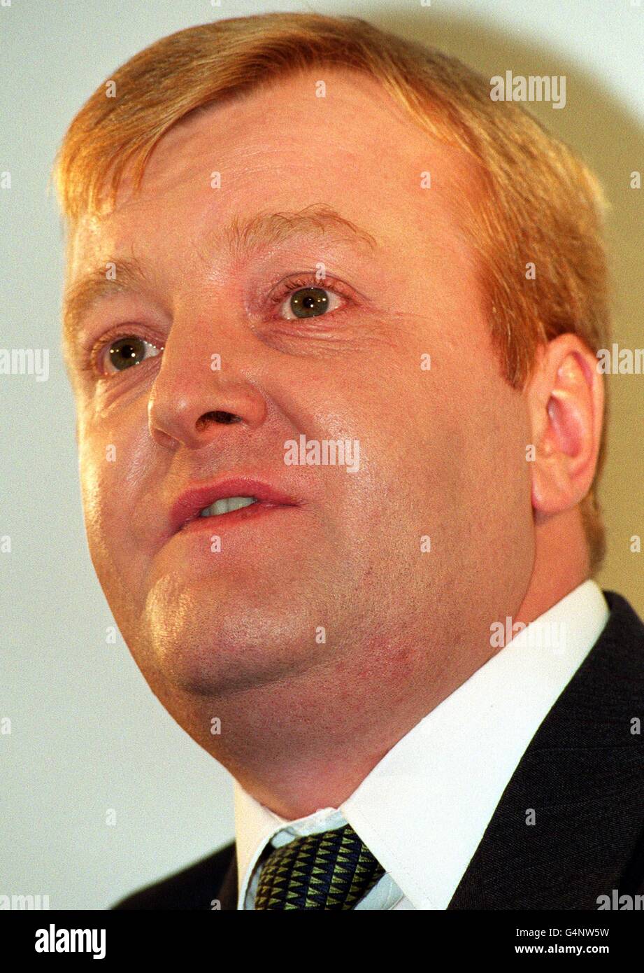 Charles Kennedy makes his acceptance speech after being elected as new ...