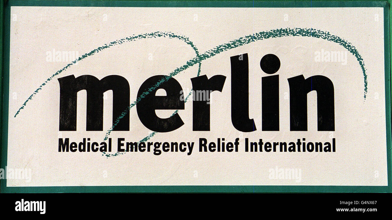 The logo for the london head office of merlin hi-res stock photography ...