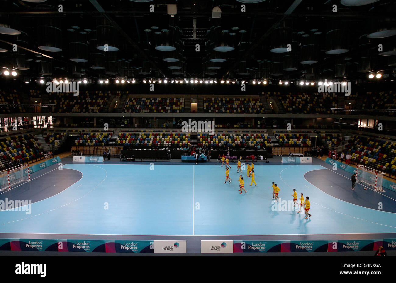 A general view of the handball arena hi-res stock photography and ...