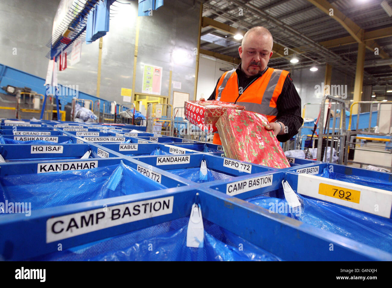 British forces post office personnel raf northolt hi-res stock ...
